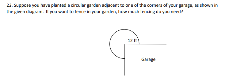 Solved Suppose you have planted a circular garden like in | Chegg.com