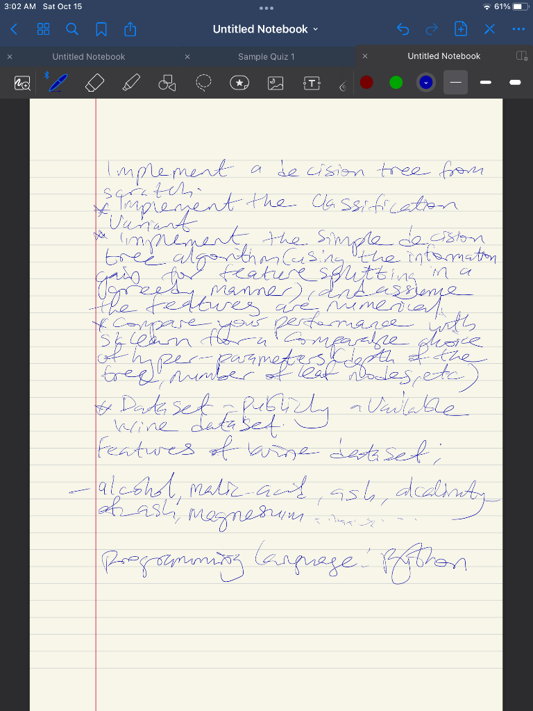 4. Implement a Decision Tree from Scratch (6 Points): | Chegg.com