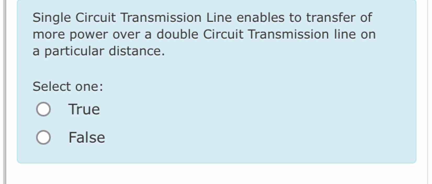 Solved Single Circuit Transmission Line enables to transfer | Chegg.com