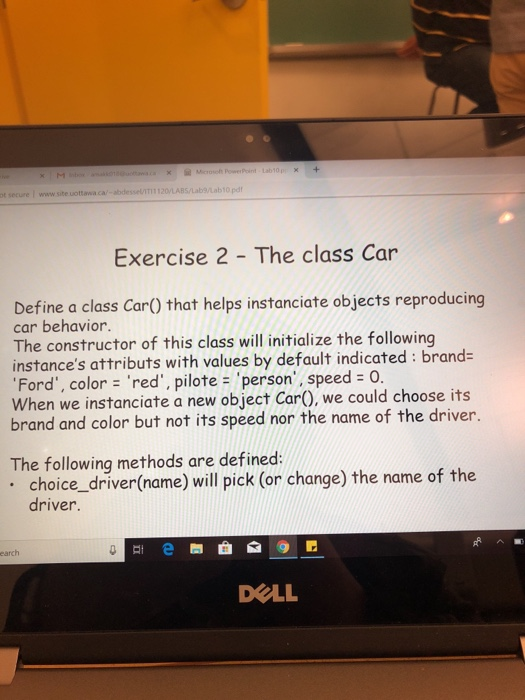 Solved site uottawa ca T1120LABS/Lab9/Lab10 pd Exercise 2 - | Chegg.com