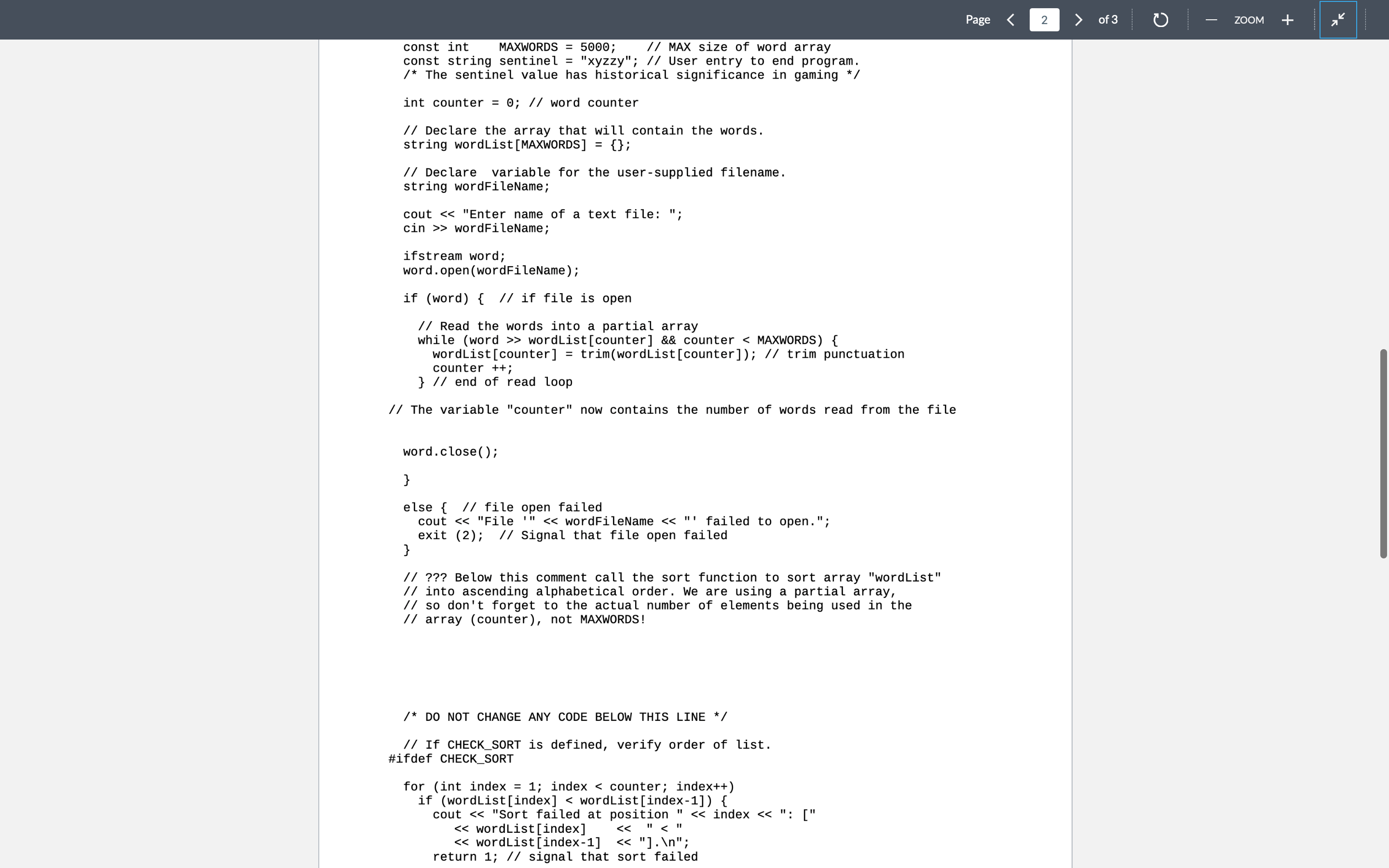 Solved 1. Download LabAssignment8b.cpp, and the data file | Chegg.com