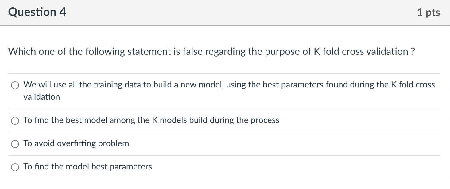 Solved Which one of the following statement is false | Chegg.com