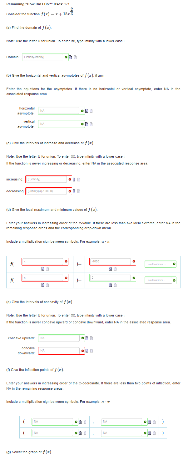 Consider the function f(x)=x+15x32 (a) Find the | Chegg.com