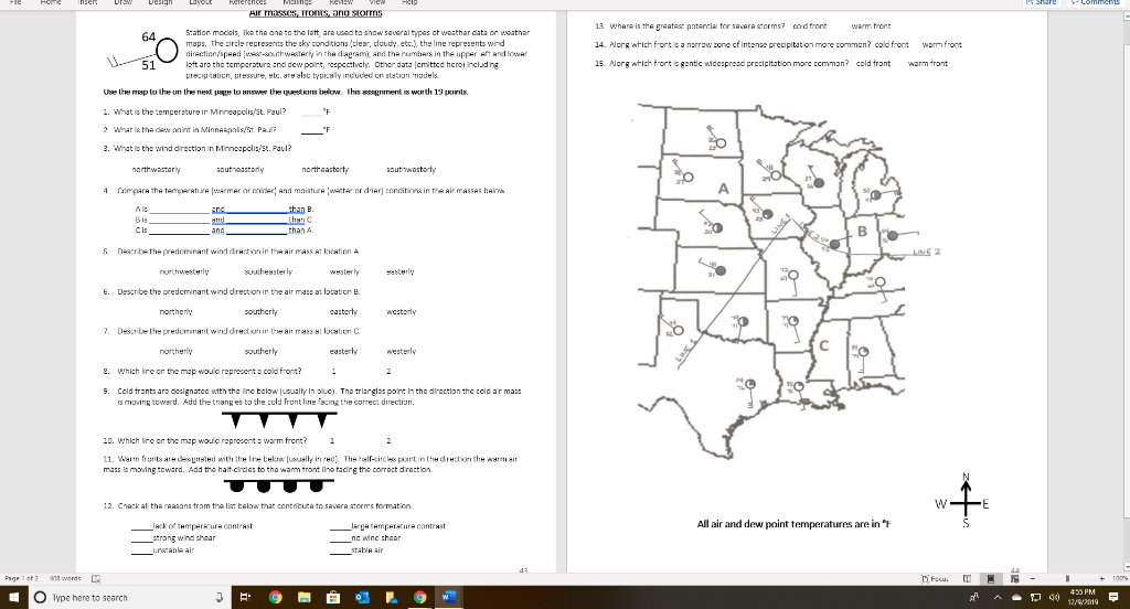 Solved Use the map to the on the next page to answer the | Chegg.com