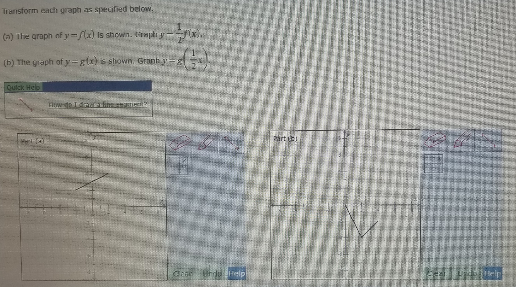 Solved Transform Each Graph As Specified Below A The