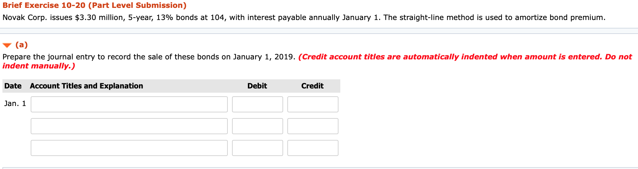 Solved Brief Exercise 10-20 (Part Level Submission) Novak | Chegg.com