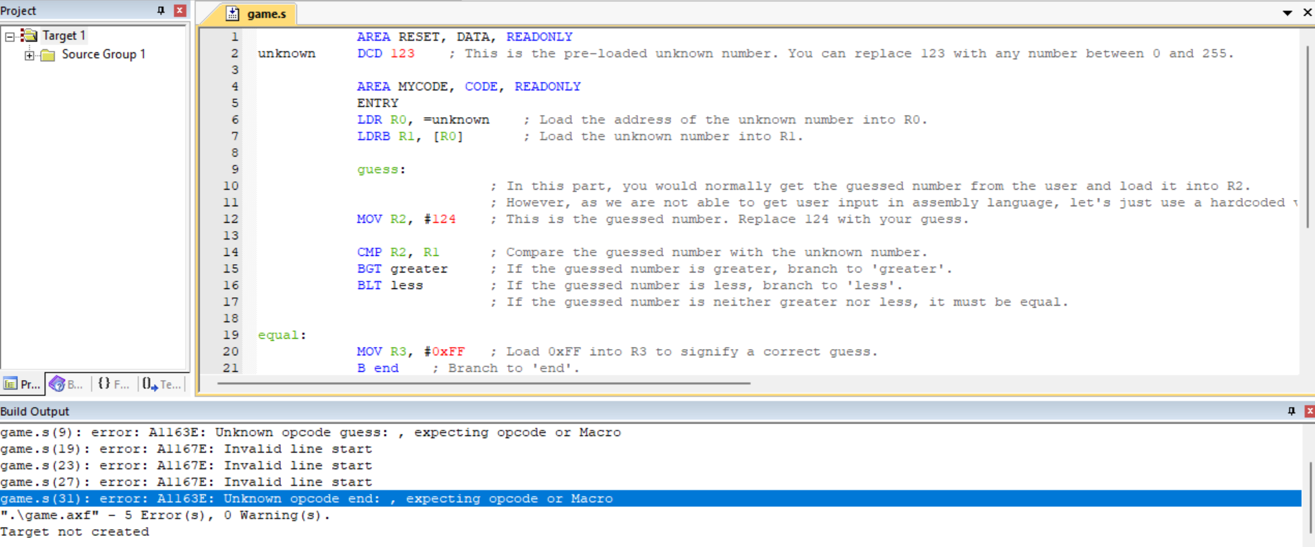 Solved AREA RESET, DATA, READONLY DCD 123 ; This is the | Chegg.com