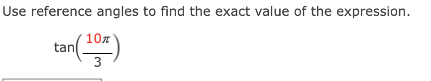 Solved Use reference angles to find the exact value of the | Chegg.com