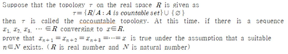 Solved Suppose that the topology τ on the real space R is | Chegg.com