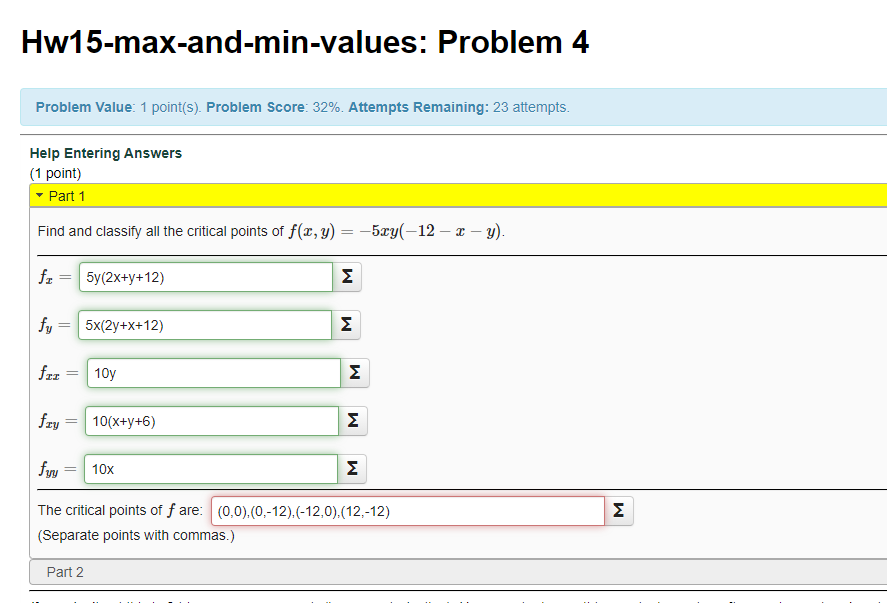 Solved Hw15-max-and-min-values: Problem 4 Problem Value: 1 | Chegg.com