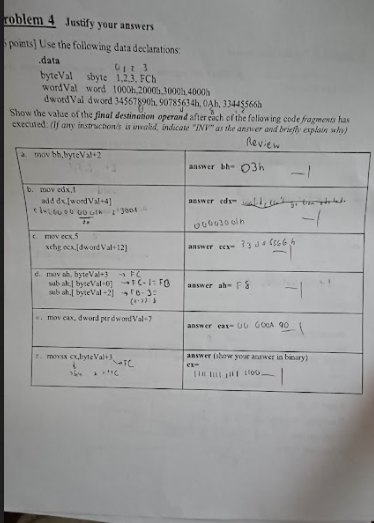 roblem 4 Justify your answers points] Use the | Chegg.com