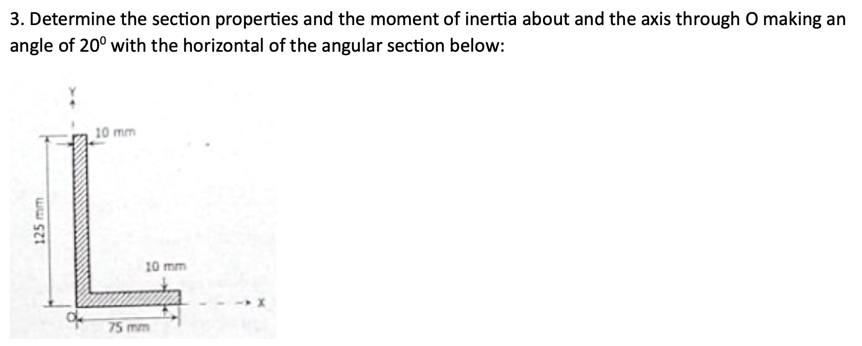 Solved Determine the section properties and the moment of | Chegg.com