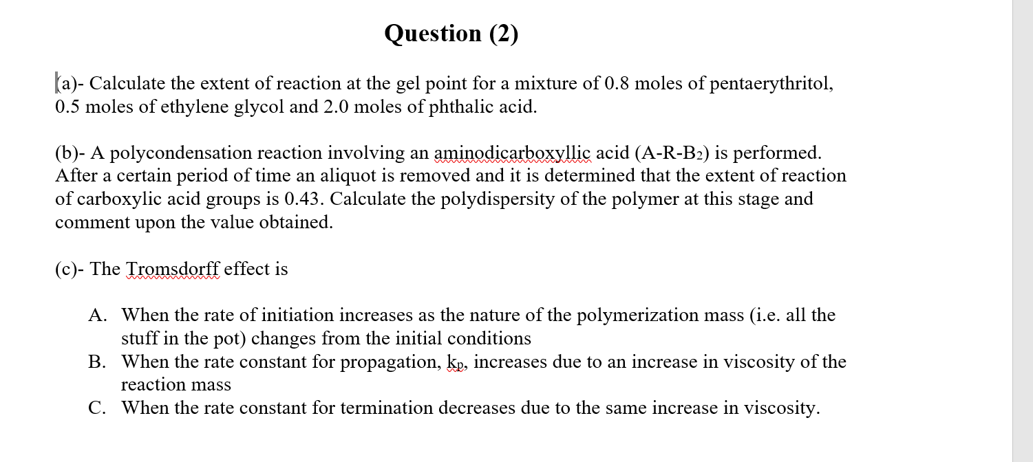 Solved Question (2) ka)- Calculate the extent of reaction at | Chegg.com