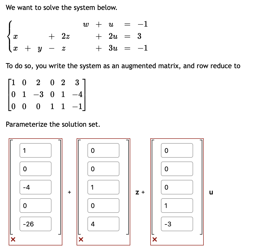 Solved We want to solve the system below. To do so, you | Chegg.com
