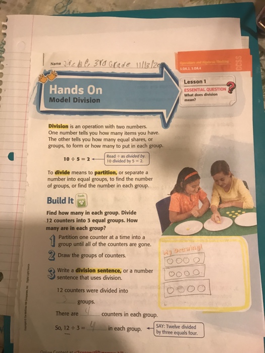 Solved Try It Find how many groups. Place 12 counters in | Chegg.com