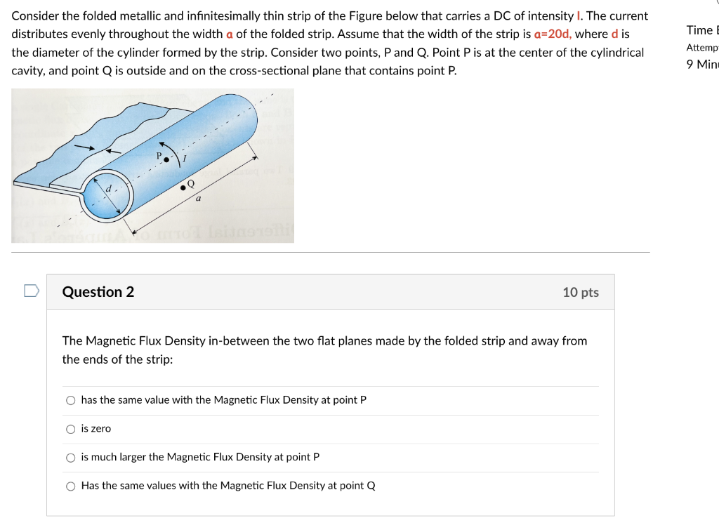 Solved Consider the folded metallic and infinitesimally thin | Chegg.com