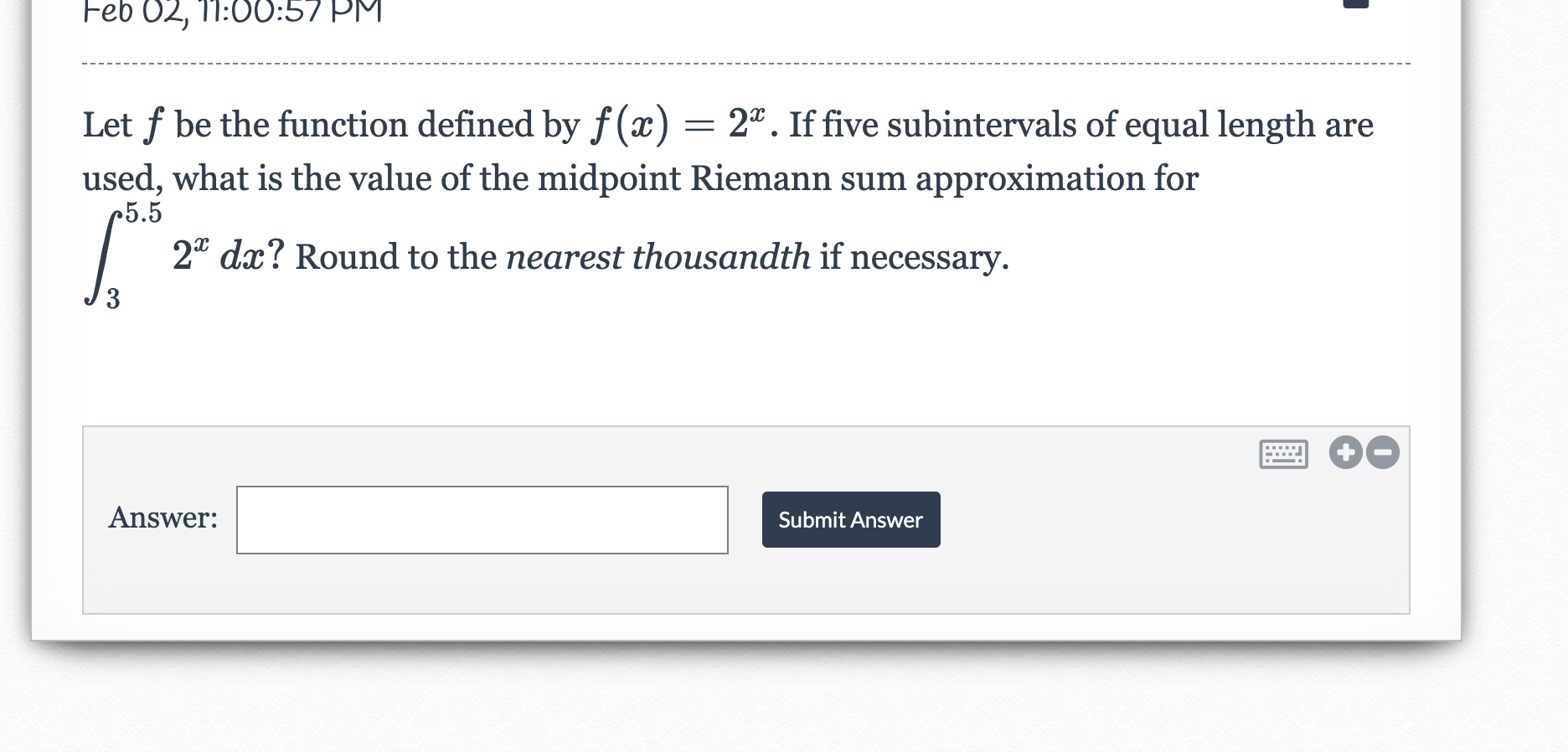Solved Let f be the function defined by f(x)=2x. If five | Chegg.com