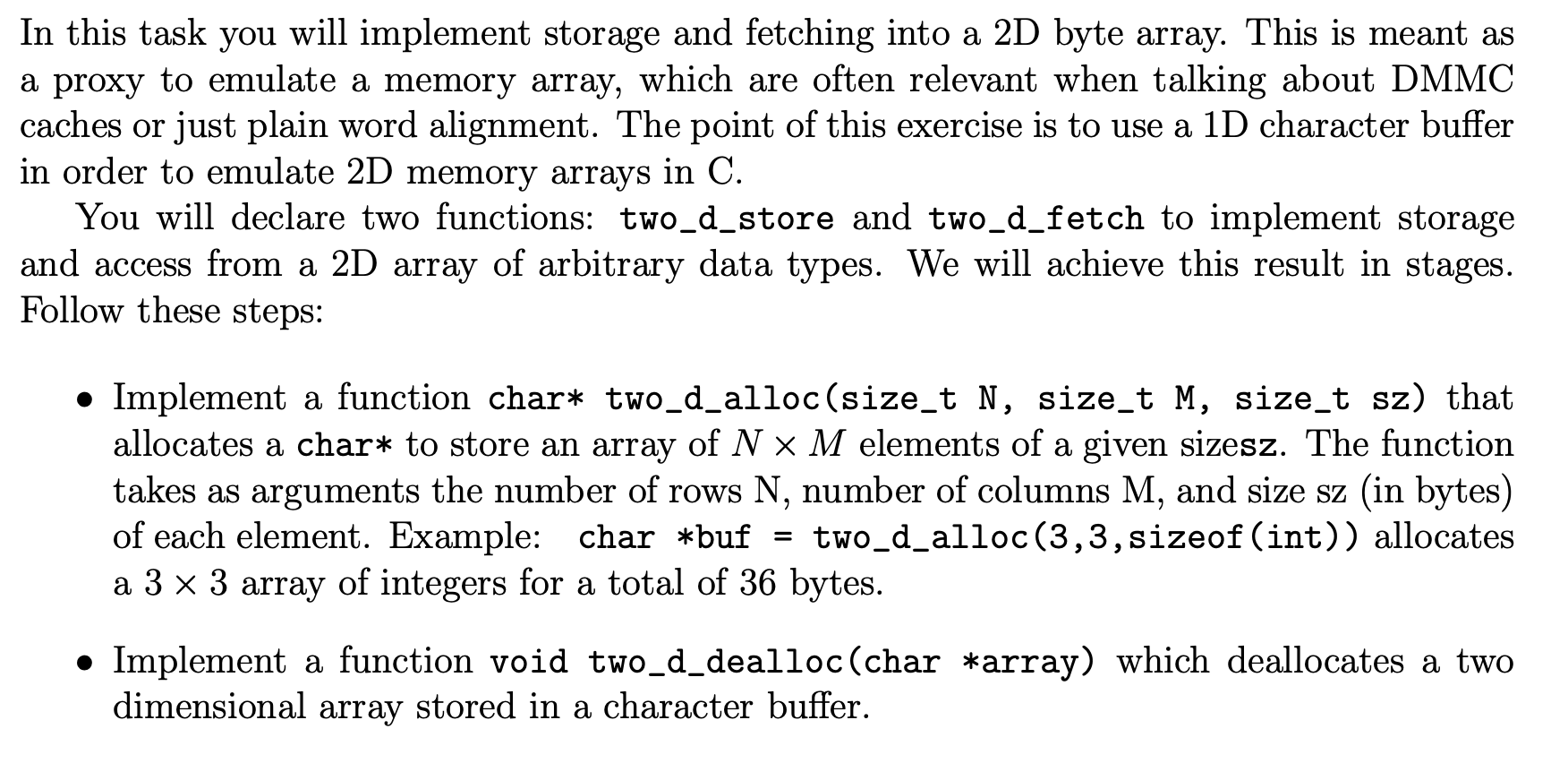 Solved In this task you will implement storage and fetching | Chegg.com