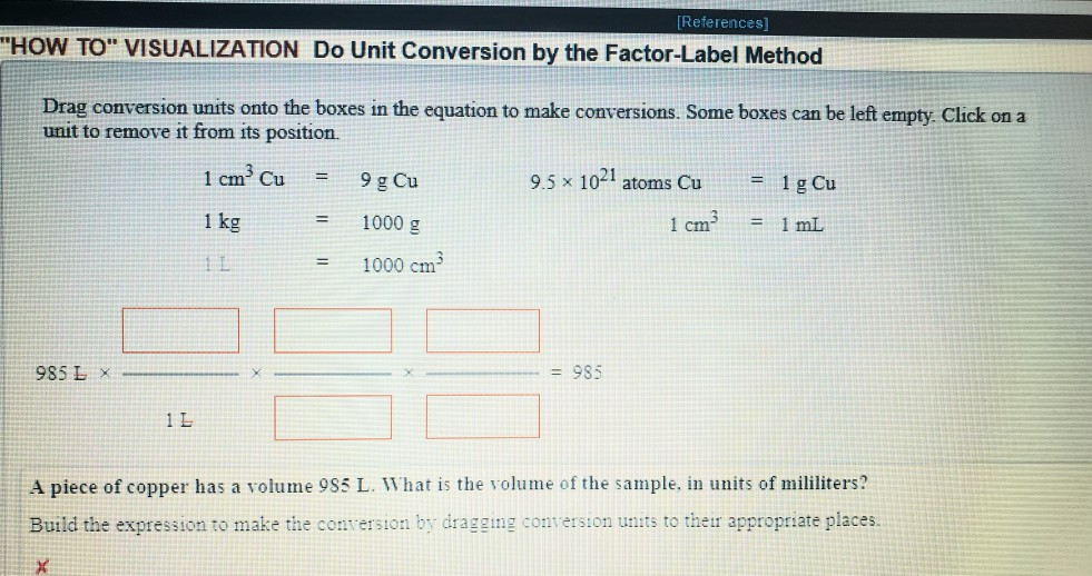 Solved References] "HOW TO" VISUALIZATION Do Unit Conversion | Chegg.com