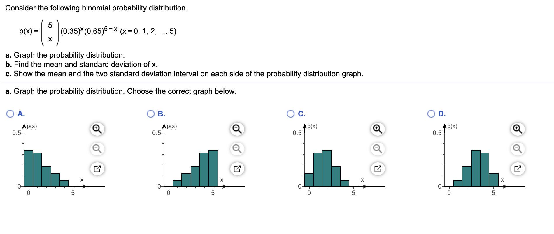Solved Consider the following binomial probability | Chegg.com