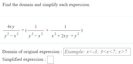 Solved Find the domain and simplify each | Chegg.com