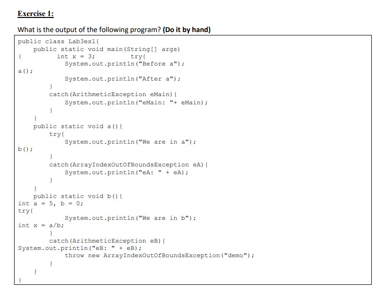 Solved What is the output of the following program? (Do it | Chegg.com