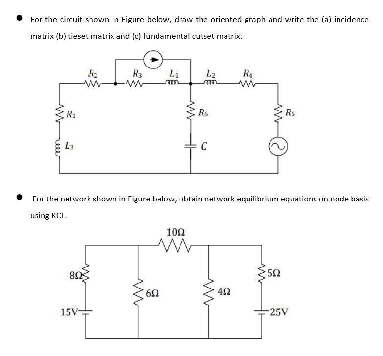 Solved For the circuit shown in Figure below, draw the | Chegg.com