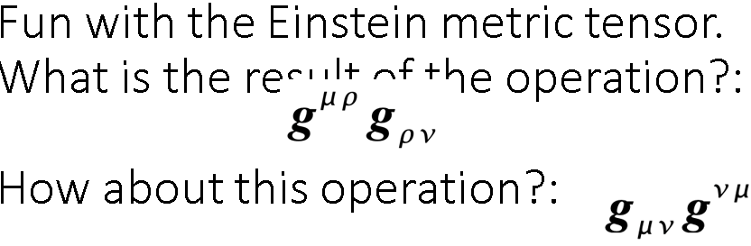 Solved Fun with the Einstein metric tensor. What is the | Chegg.com