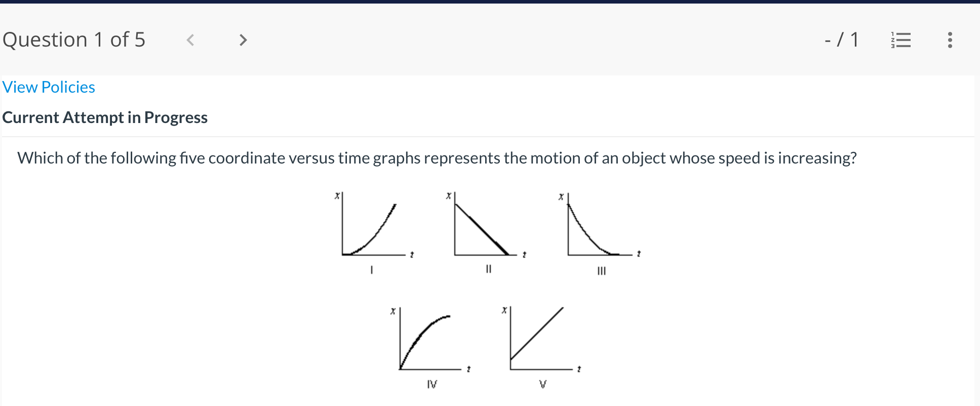 Solved Question 1 of 5