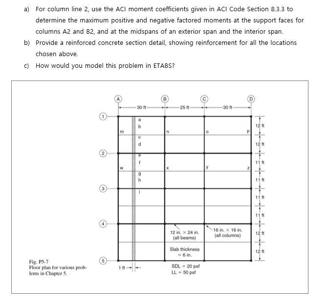 a) For column line 2, use the ACl moment coefficients | Chegg.com