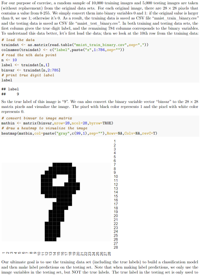 For our purpose of exercise, a random sample of | Chegg.com