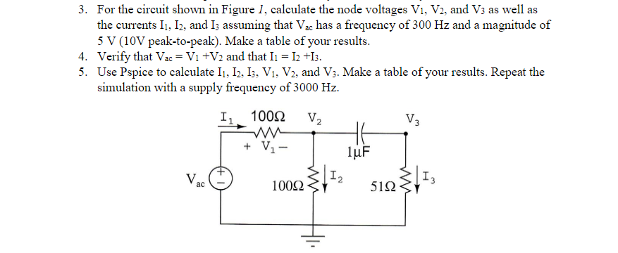 Solved 3. For the circuit shown in Figure 1 , calculate the | Chegg.com
