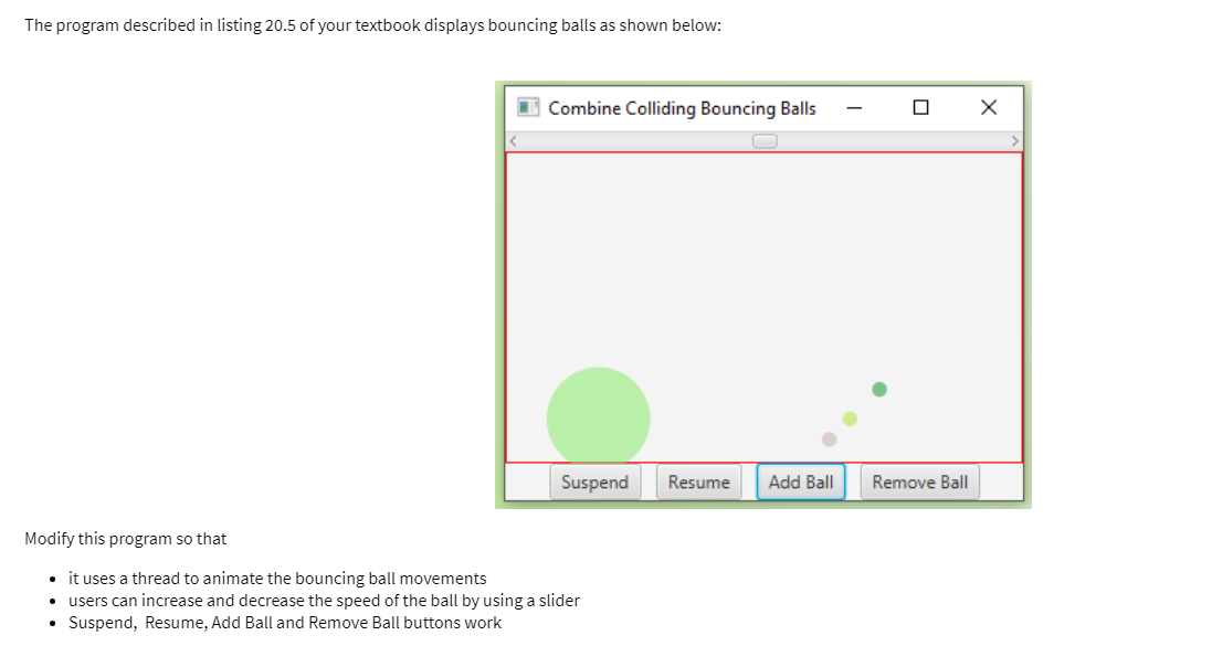 Solved The program described in listing 20.5 of your | Chegg.com