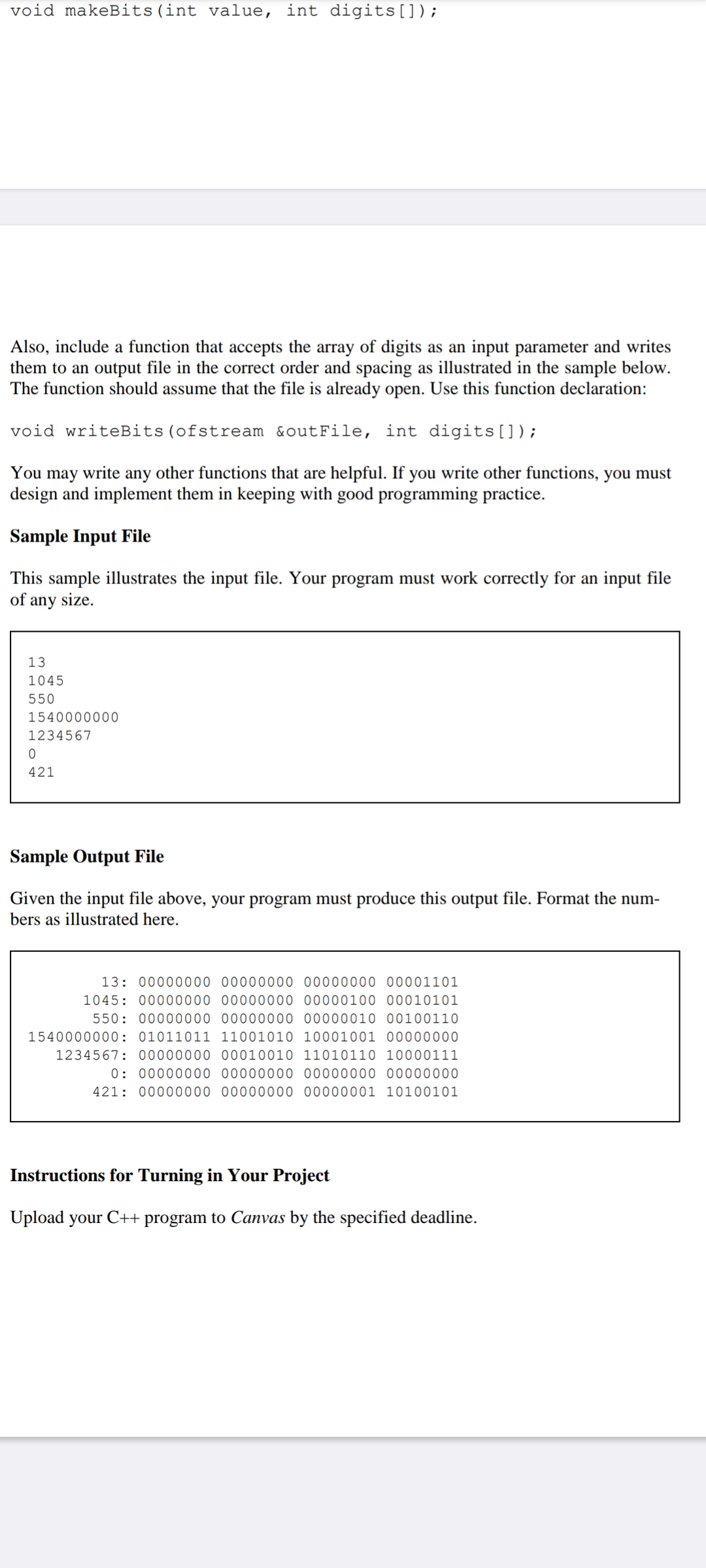 Solved Also, include a function that accepts the array of | Chegg.com