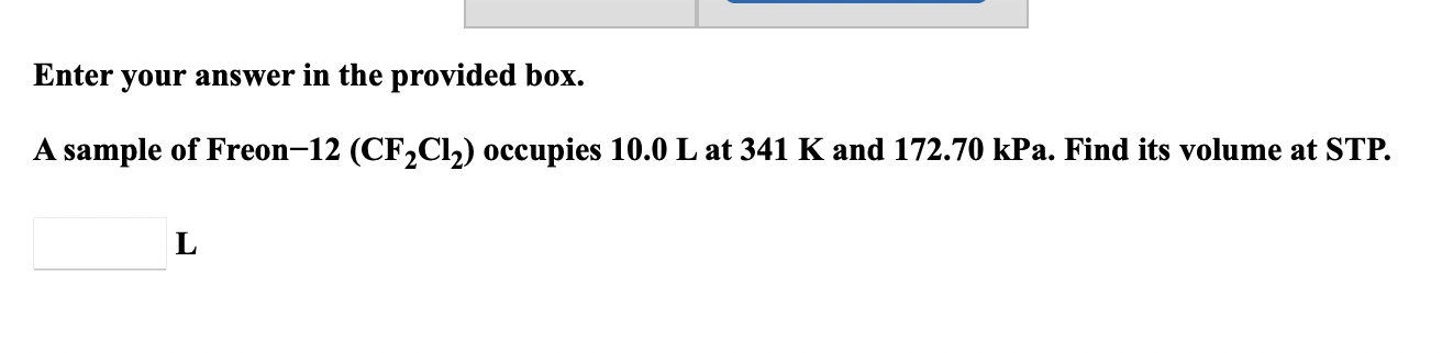 Solved Enter your answer in the provided box. A sample of | Chegg.com