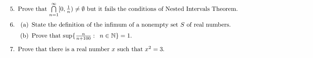 Solved 0 but it fails the conditions of Nested Intervals | Chegg.com