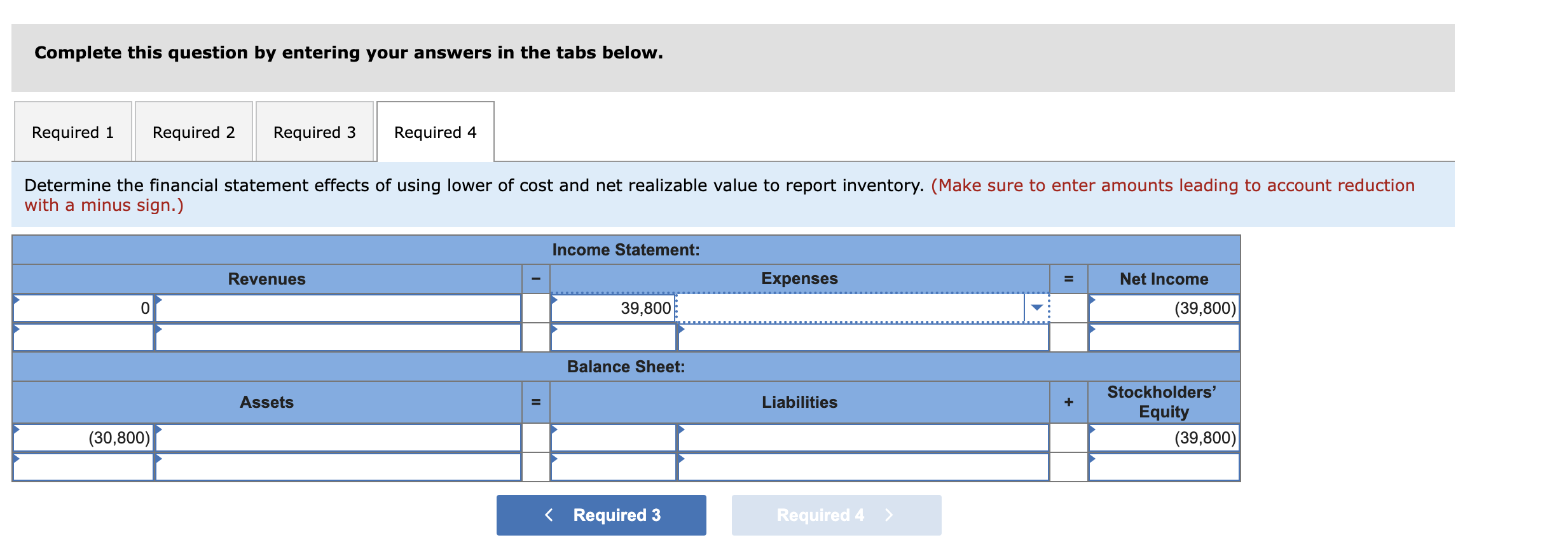 Solved Problem 6-4A (Algo) Report inventory using lower of | Chegg.com