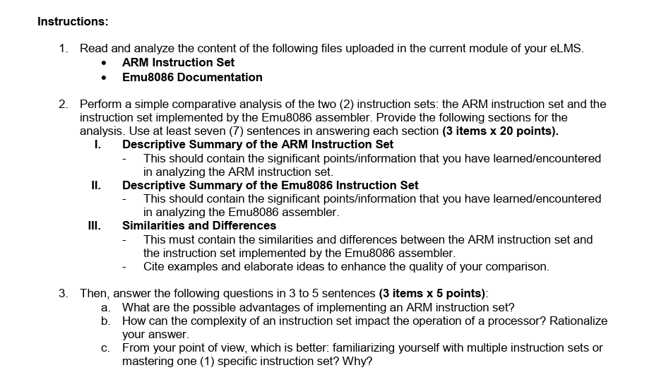 Solved 1. Read and analyze the content of the following | Chegg.com