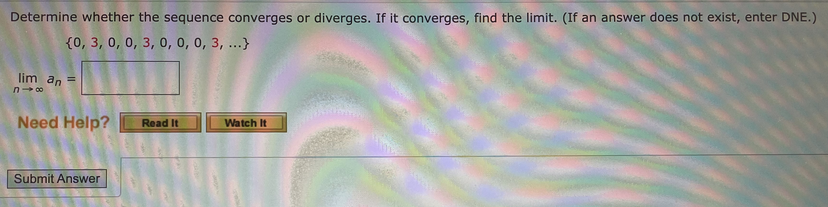 Solved Determine whether the sequence converges or diverges. | Chegg.com