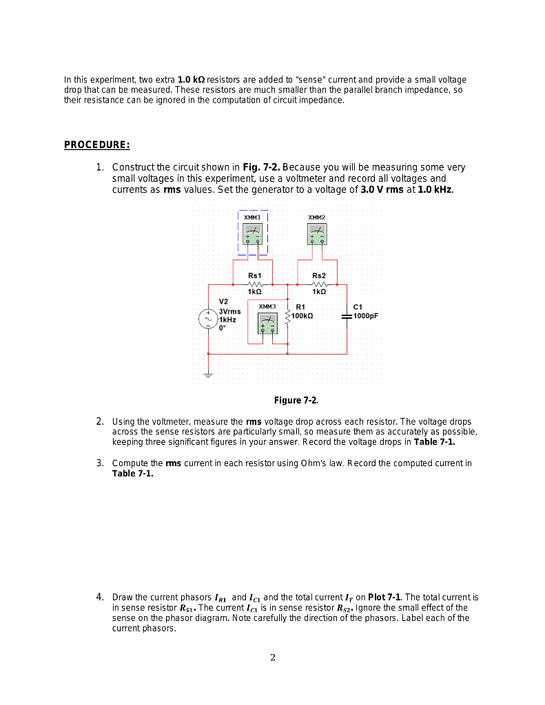 NAME: TECH-156 AC CIRCUITS LAB ASSIGNMENT #7 Parallel | Chegg.com