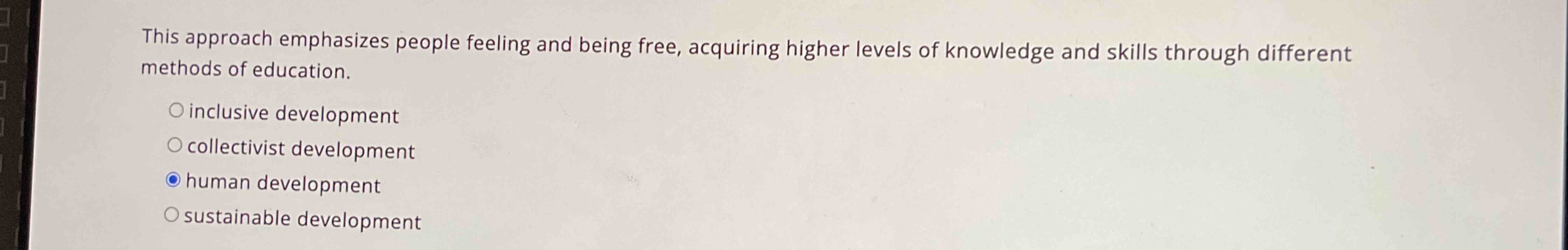 High Quality SOLUTION This approach emphasizes people feeling and being | Chegg.com