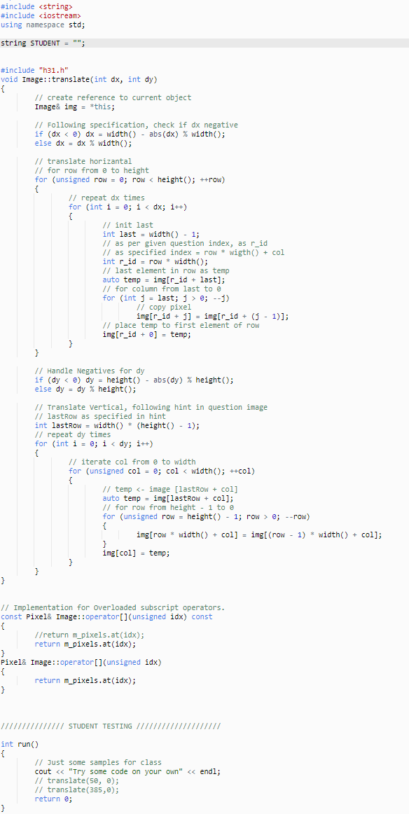 NEED HELP- Images & Subscripts (C++ Project) Having | Chegg.com