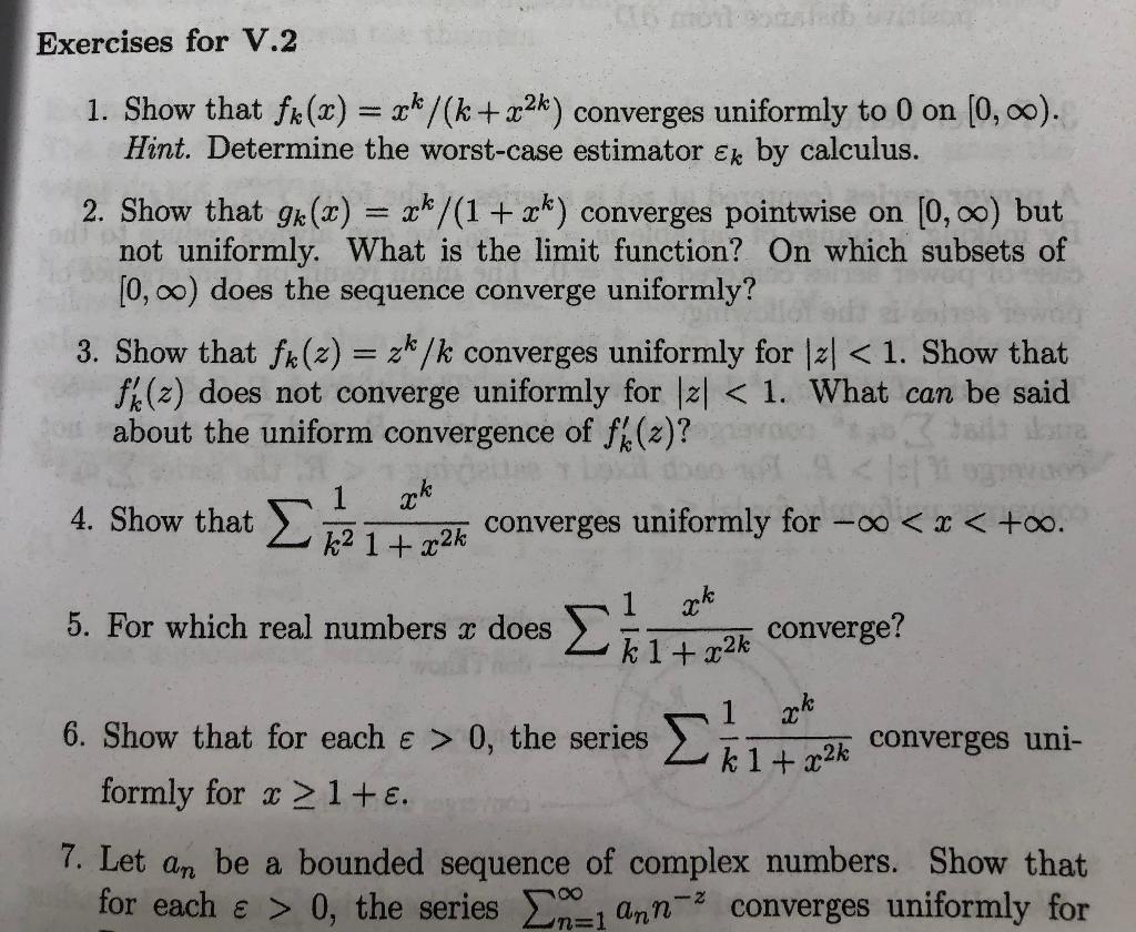 Solved Exercises For V 2 1 Show That Fk X Xk K X2k
