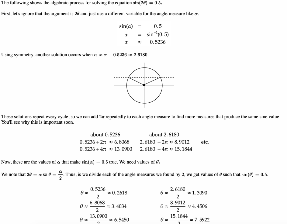 Solved The following shows the algebraic process for solving | Chegg.com