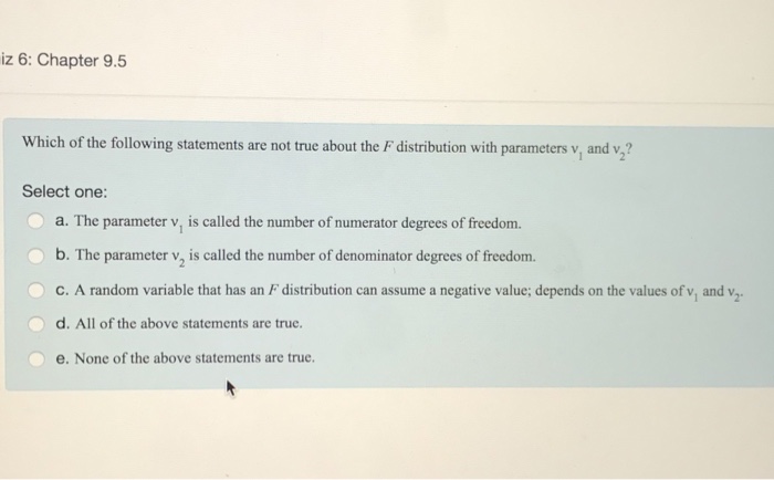 Solved Which of the following statements are not true about | Chegg.com