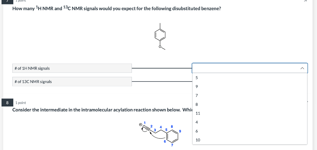 Solved How many 1H NMR and 13C NMR signals would you expect | Chegg.com
