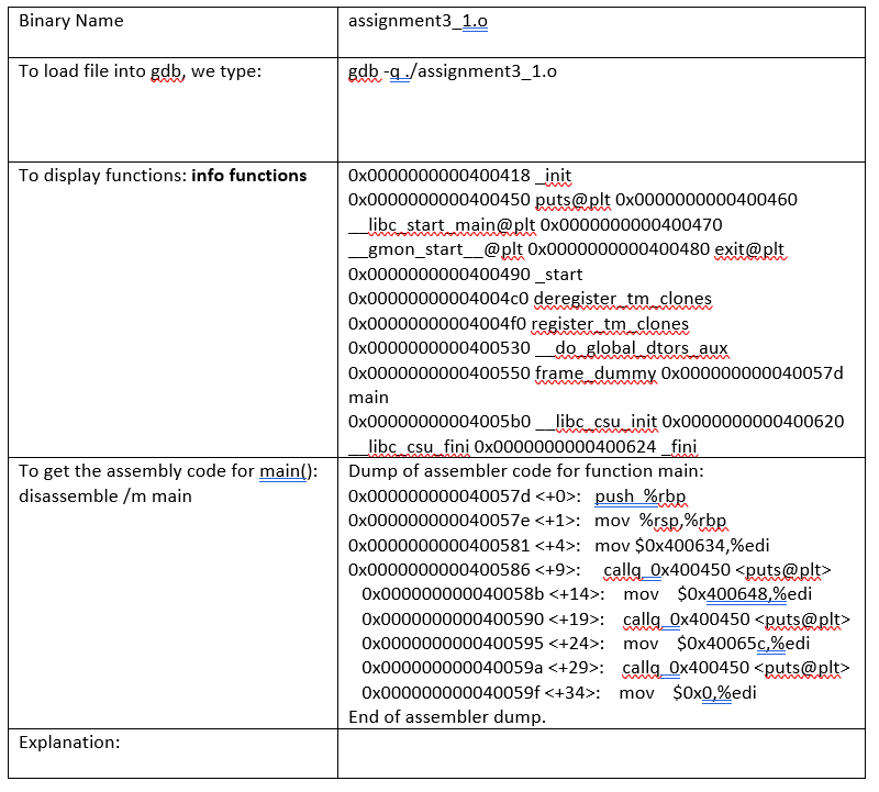 Solved Help me fill out the explanation line of this table, | Chegg.com