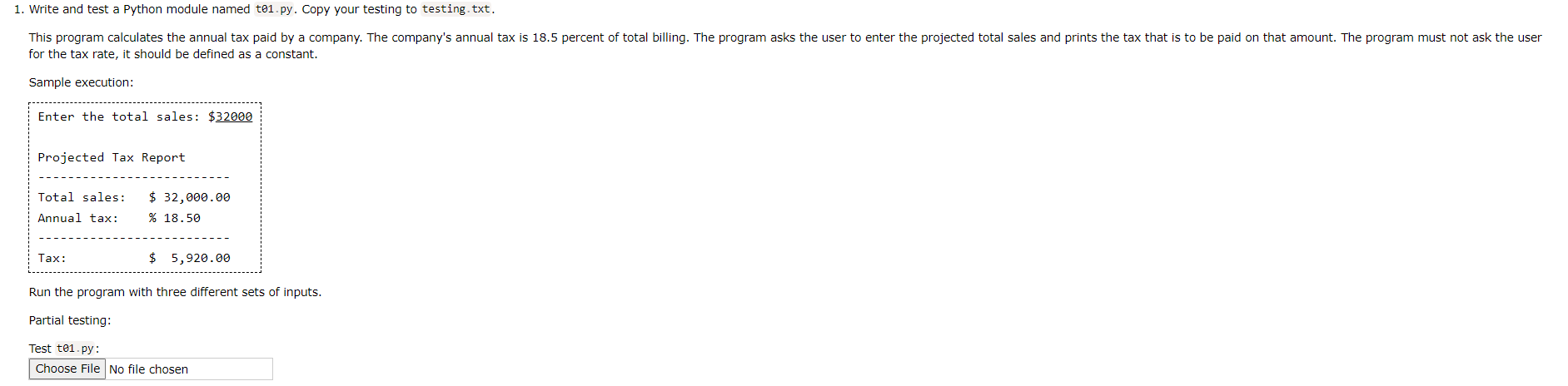 Solved for the tax rate, it should be defined as a constant. | Chegg.com