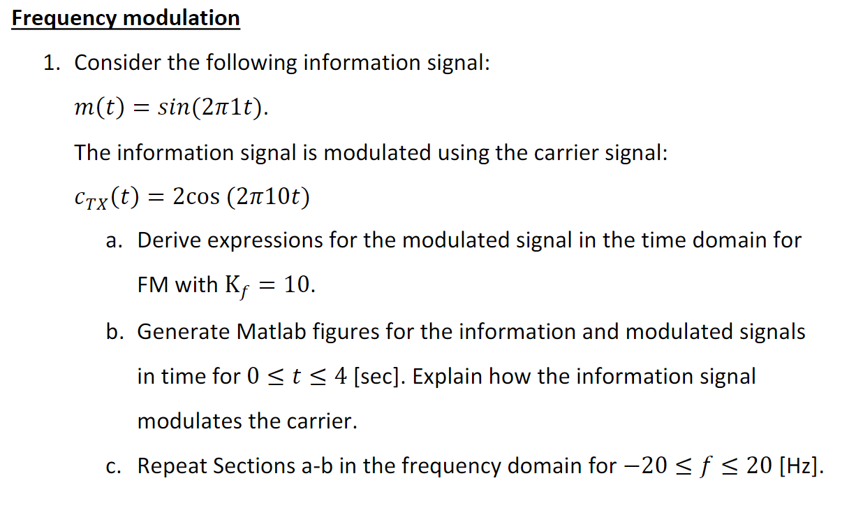 Solved Consider the following information signal: | Chegg.com