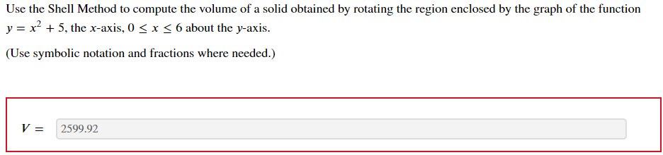 Solved Use the Shell Method to compute the volume of a solid | Chegg.com